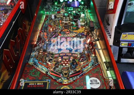 Pinball machines from the 1980s Stock Photo - Alamy