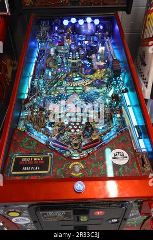 Pinball machines from the 1980s Stock Photo - Alamy