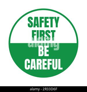 Safety first zero accidents symbol icon Stock Photo - Alamy