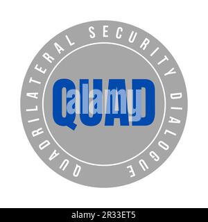 Quad members USA, Japan, India and Australia flags together ...