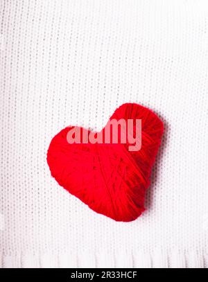 Red thread heart Stock Photo - Alamy