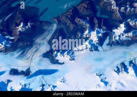 Glaciers. Digital enhancement. Elements by NASA Stock Photo - Alamy