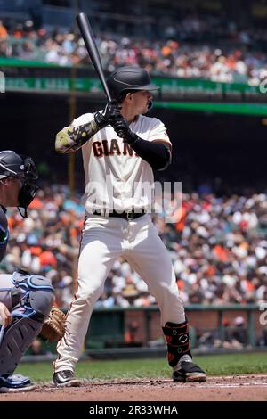 San Francisco Giants' Patrick Bailey, right, scores past St. Louis Cardinals catcher Willson ...