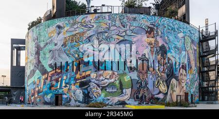 Former Night Club, Graffiti, Waterfront, Beirut, Lebanon Stock Photo ...