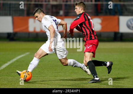 Honved vs. Ujpest OTP Bank League football match Stock Photo - Alamy
