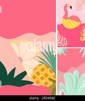 The essence of summertime enjoyment. Background with a seaside ...