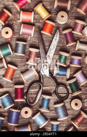 Metal objects for sewing Stock Photo - Alamy