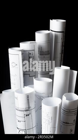 Isolation of several drawings for the project Stock Photo - Alamy
