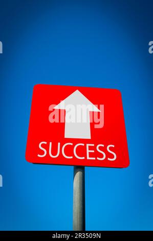 Success Straight Ahead sign Stock Photo - Alamy