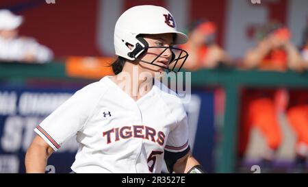 Auburn infielder Lindsey Garcia runs the bases during an NCAA softball ...