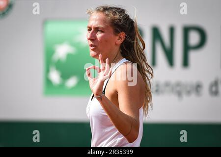 Margaux ROUVROY of France during the first qualifying day of Roland ...