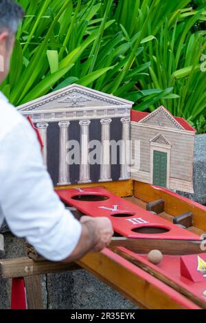 Traditional Roman games for leisure times. Old timers games. Analogic ...