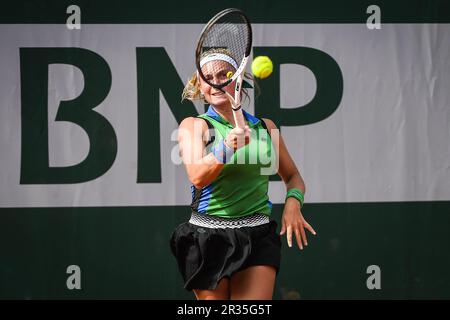 Emma LENE of France during the first qualifying day of Roland-Garros ...