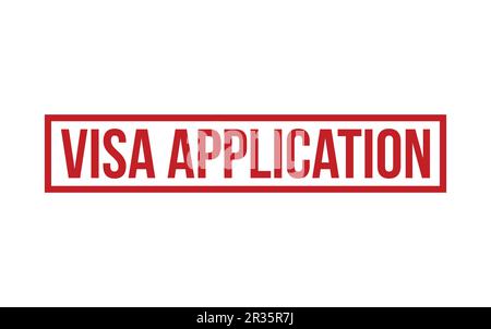 Red Visa Application Rubber Stamp Seal Vector Stock Vector Image & Art ...