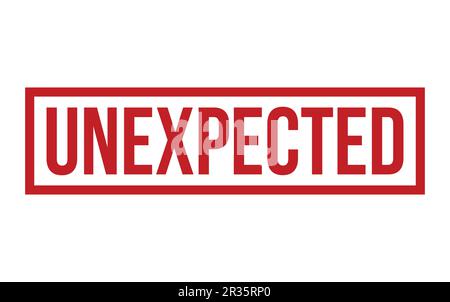Red Unexpected Rubber Stamp Seal Vector Stock Vector Image & Art - Alamy