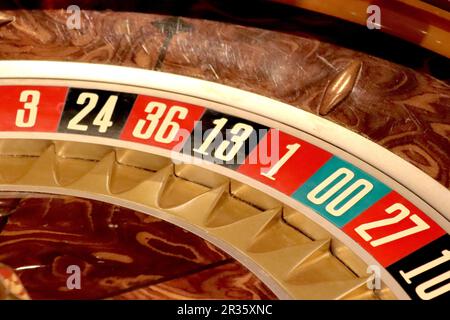 A TCS John Huxley American style Saturn Roulette wheel with 38 pockets ...