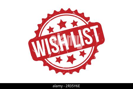 Red Wish List Rubber Stamp Seal Vector Stock Vector Image & Art - Alamy