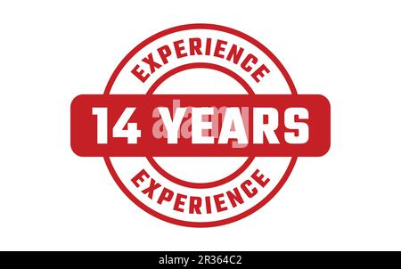 14 Years Experience Rubber Stamp Stock Vector Image & Art - Alamy