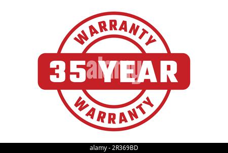 35 Year Warranty Rubber Stamp Stock Vector Image & Art - Alamy