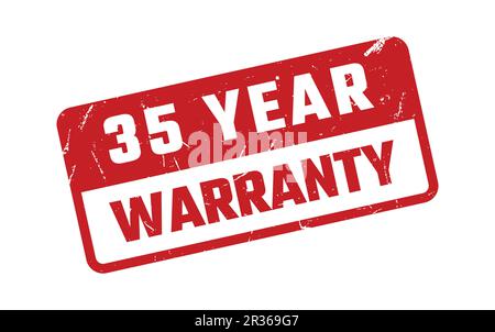 35 Year Warranty Rubber Stamp Stock Vector Image & Art - Alamy