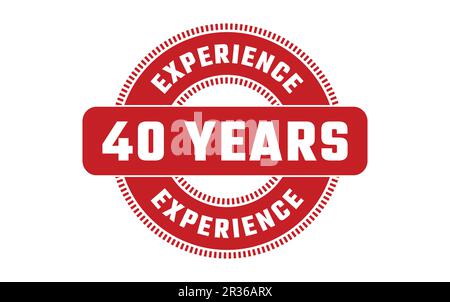 40 Years Experience Rubber Stamp Stock Vector Image & Art - Alamy
