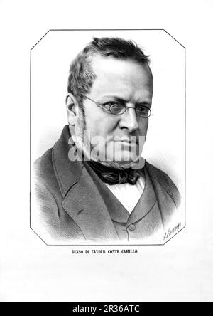Camillo Benso di Cavour foto Stock Photo - Alamy