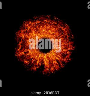 Gun fire flashes. Flame explosion effect during shot with gun. Flash ...