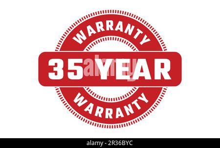 35 Year Warranty Rubber Stamp Stock Vector Image & Art - Alamy