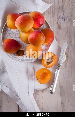 Apricot with drops of water FoodCollection Stock Photo - Alamy