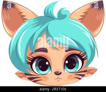 A Cat Human Hybrid in Fantasy Cartoon Style illustration Stock Vector ...