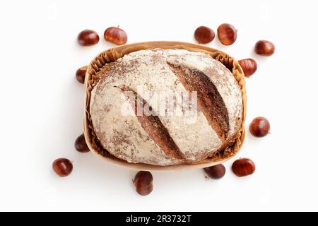 A loaf of bread made from chestnut flour Stock Photo - Alamy