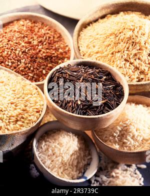Various types of rice Stock Photo - Alamy