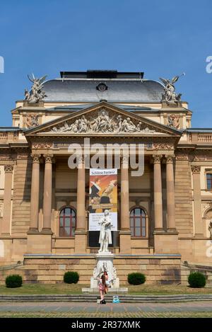 geography / travel, Germany, Hesse, Hessian flag at entrance of Bad ...