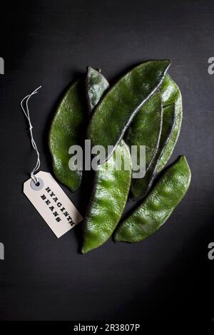 Fresh green hyacinth beans Stock Photo - Alamy