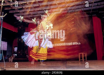 Ottan Thullal, recite and dance art of kerala, india, Asia Stock Photo ...