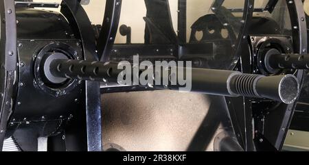 Browning heavy machine gun turret on an armored HMMWV (Humvee Stock ...