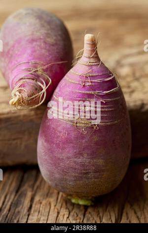 Two fresh radishes, close-up, isolated on white Stock Photo - Alamy