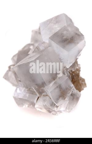 halite salt cubes isolated on the white background Stock Photo - Alamy