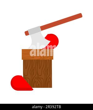 Executioner cut off love. Severed heart. Love ended concept Stock ...