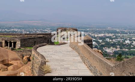 Fortress. walls of Bellary Fort, Bellary, Karnataka, India Stock Photo ...