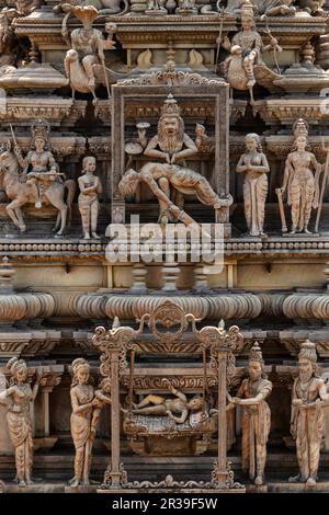 Scenes of Ramayana Depicting on the Temple Sri Kodanda Rama Temple ...