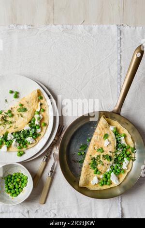 Peas with mint and goat cheese Photo: Thomas Karlsson / DN / TT / code ...