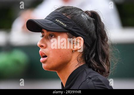 Emeline DARTRON of France during the second qualifying day of Roland ...