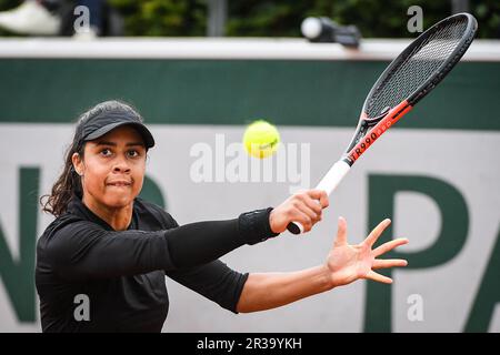 Emeline DARTRON of France during the second qualifying day of Roland ...