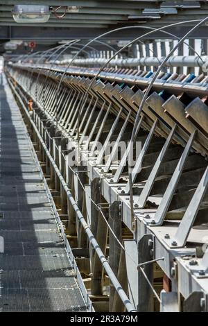 Platinum Mining and Processing of ore, Conveyor belt transporting ore ...