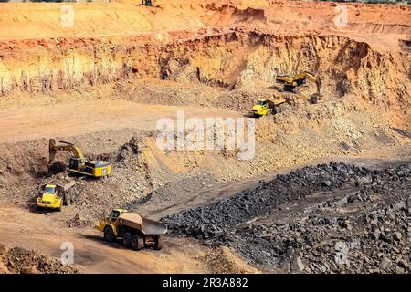 Open Pit Manganese Mining and Equipment Stock Photo - Alamy