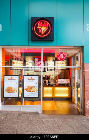 Interior of Fast Food Take Out Restaurant in a Mall Stock Photo - Alamy