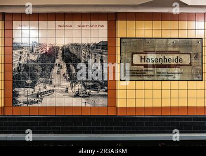 U Südstern Underground U-Bahn railway station on the U7 line, Kreuzberg ...