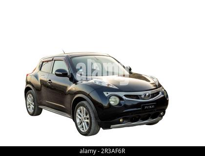Nissan Juke crossover side view isolated on white background Stock ...