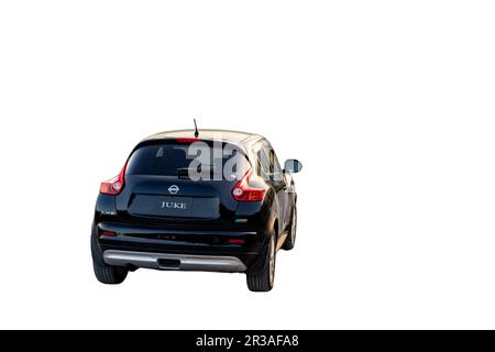 Nissan Juke crossover side view isolated on white background Stock ...